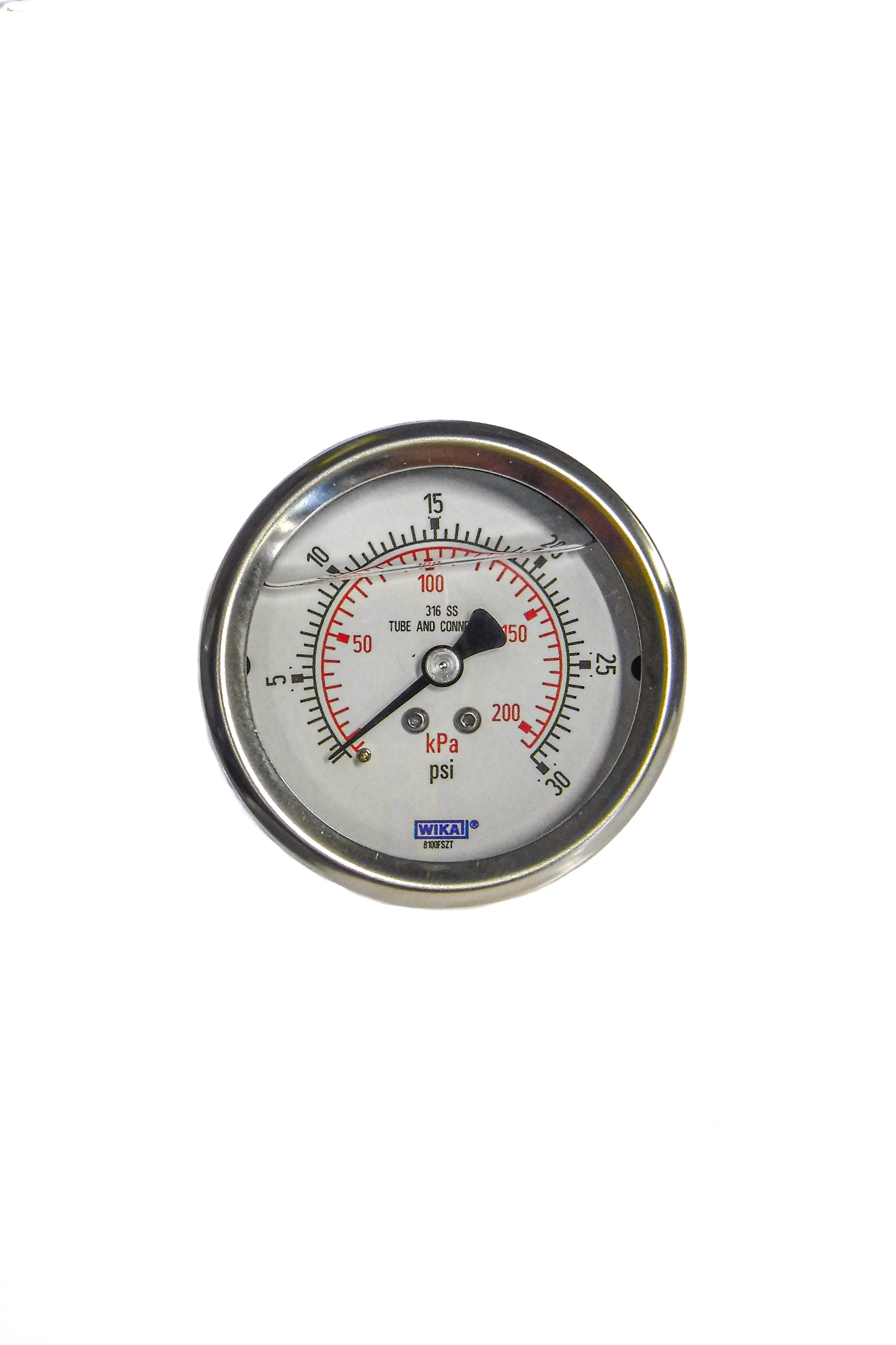 Pressure gauge back mount store