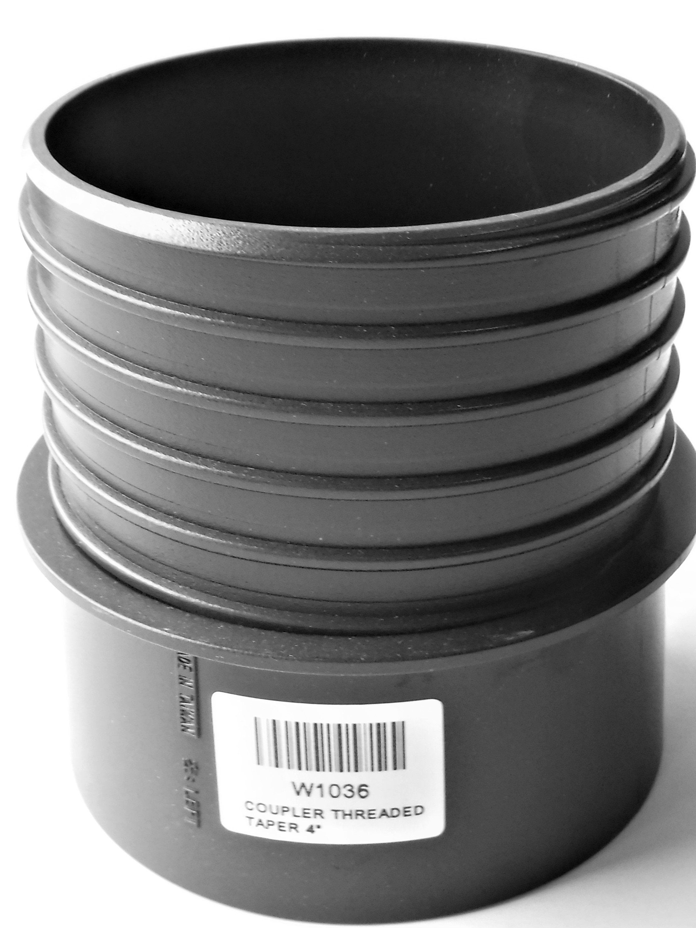 COUPLER THREADED TAPER 4" GRIST CASE-FLEX HOSE ADPT | DME Process ...